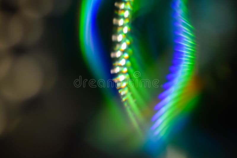 Light Diffraction Showing Rainbows on Water Drops Stock Photo - Image ...