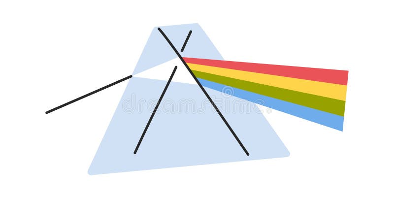 Light Dispersion Physics Experiment Doodle Stock Illustration ...