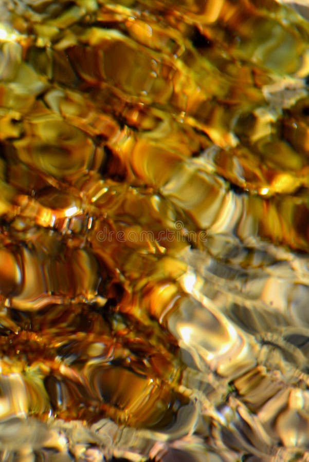 The Light Distorted by Refraction and Reflection on Moving Water ...