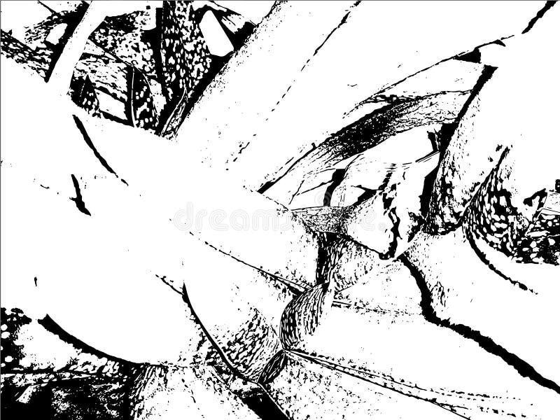 Simple Abstract Black and White Drawing. Expressive Drawing. Abstract ...