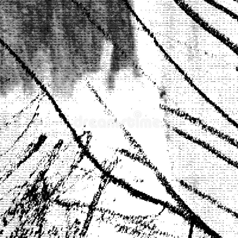 Simple Abstract Black and White Drawing. Expressive Drawing Stock ...