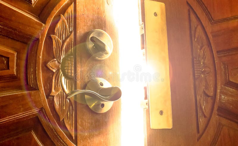 Light door stock image. Image of floor, success, gold - 49954855