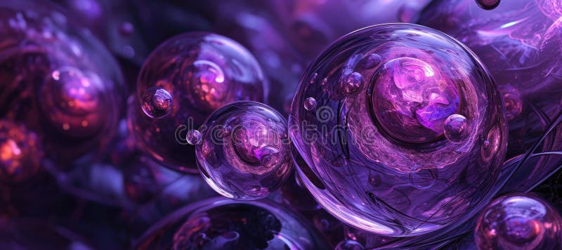 Light Double Exposure 3D-pattern Wallpaper with Transparent Ball ...