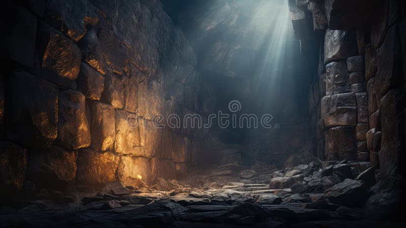 Light dungeon wall stock illustration. Illustration of glow - 328666275
