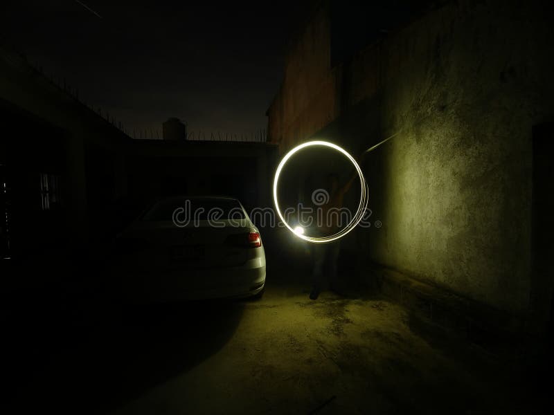 Light Effect of Circular Shape Stock Image - Image of illumination ...