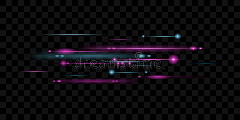 Light Effect Design Decorative Elements Horizontal Beam of Light. Stock ...