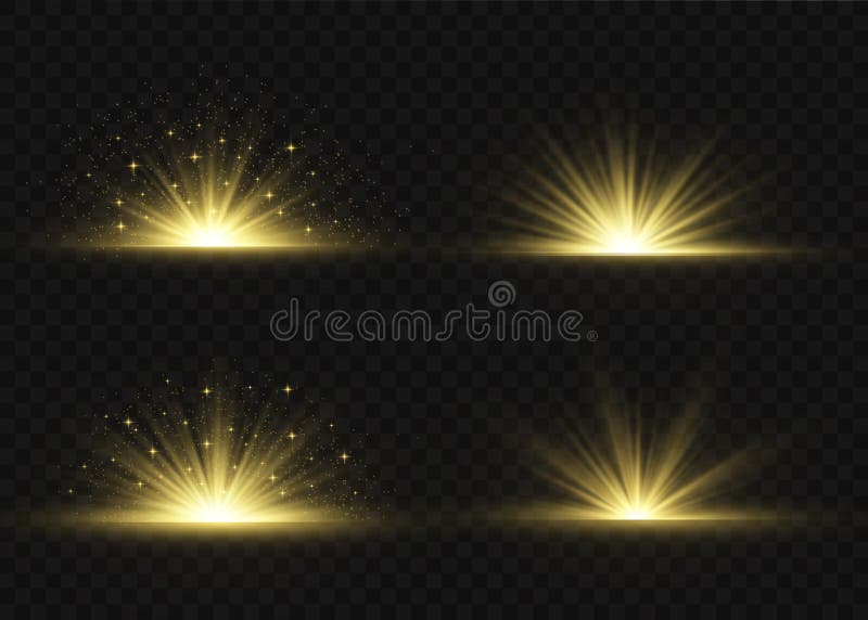 Light Effect Explosion Sun, Glitter Spark Flash. Stock Vector ...