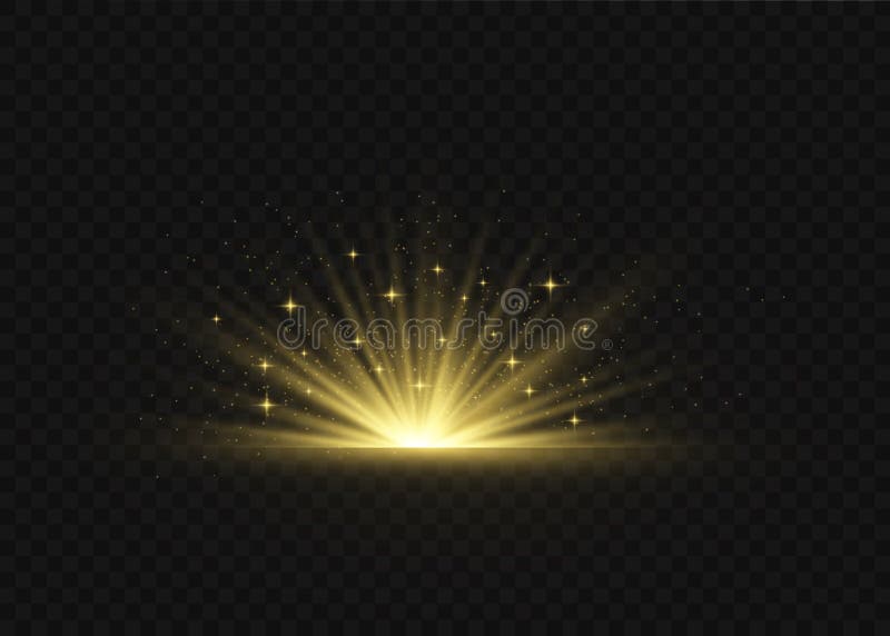 Light Effect Explosion Sun, Glitter Spark Flash. Stock Vector ...