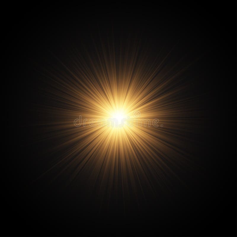 Light Effect, Glowing Flare. Vector Element. Stock Vector ...