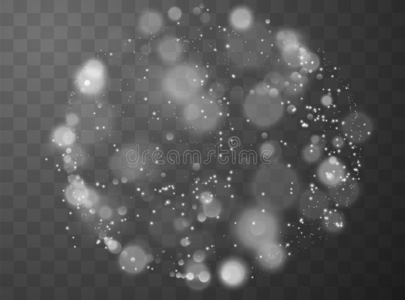 Light Effect on Isolated Background. Magic Casting. Stock Vector ...