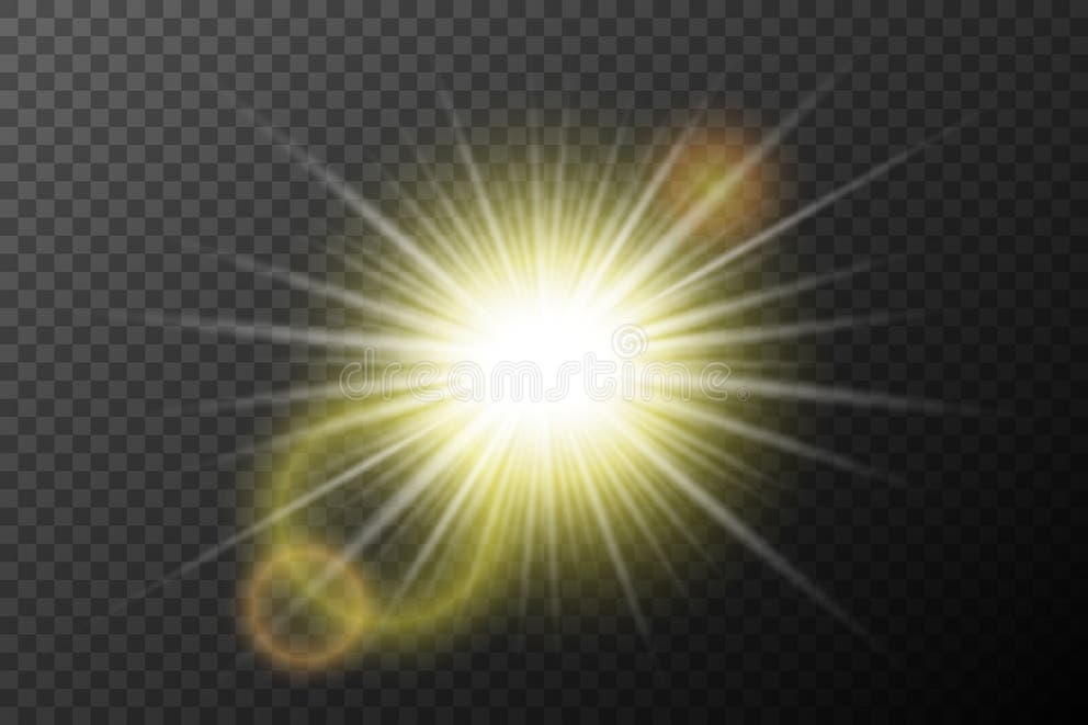 Light Effect Isolated Flare Explosion Shiny Dust Line Solar Flare Spark ...