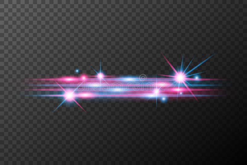 Light Effect Pink Blue Isolated Flare Explosion Shiny Dust Line Solar ...