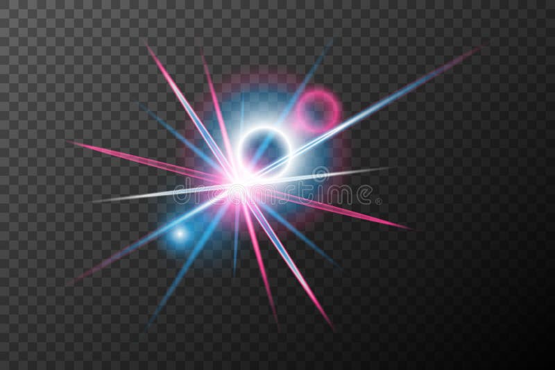 Light Effect Pink Blue Isolated Flare Explosion Shiny Dust Line Solar ...