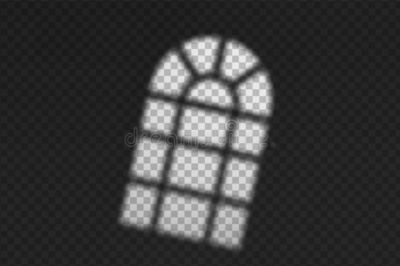 Light Effect Shadow Overlay from Two Arched Window Isolated Transparent ...