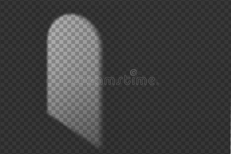 Light Effect Shadow Overlay from Arched Window Isolated Transparent ...