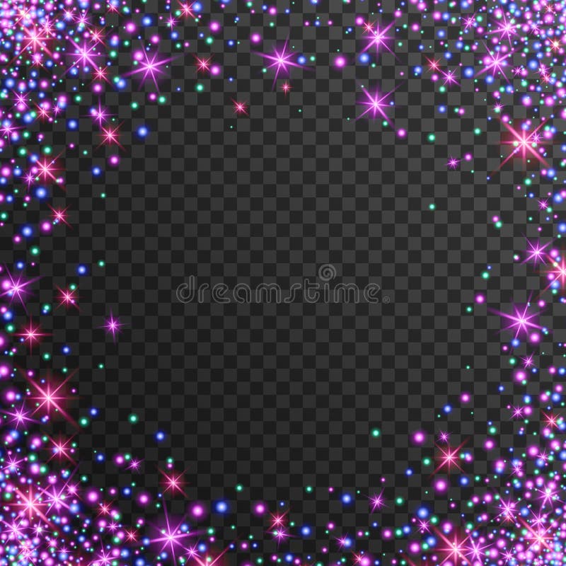 Vector Light Effect on Transparent Background, Glowing Design Element ...