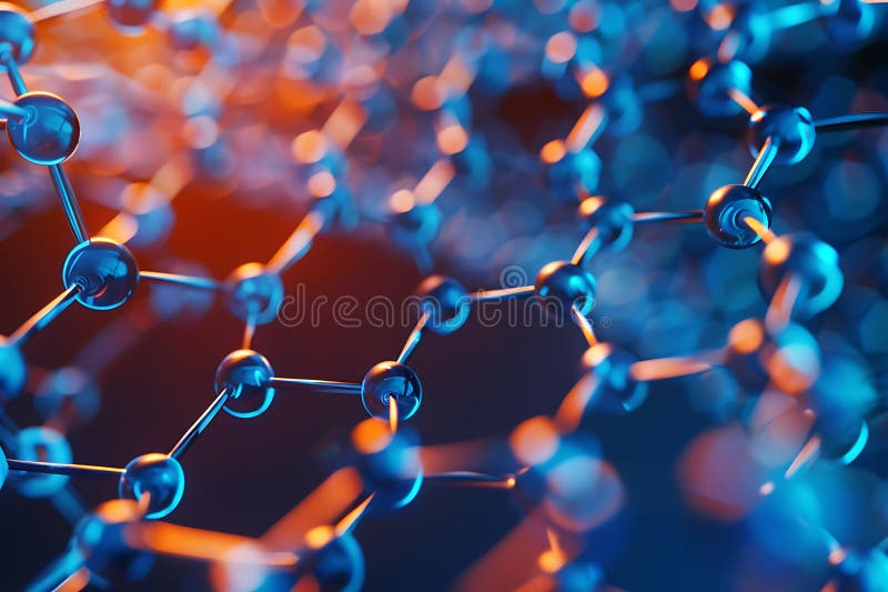 Light Effecting Different Classmate Molecules Shaped Future Items Stock ...