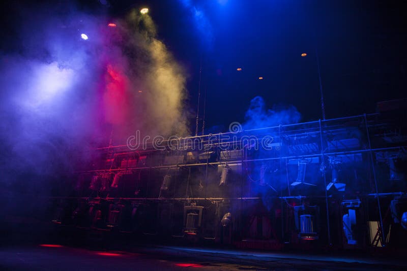 Theater light on stage stock image. Image of entertainment - 146444131