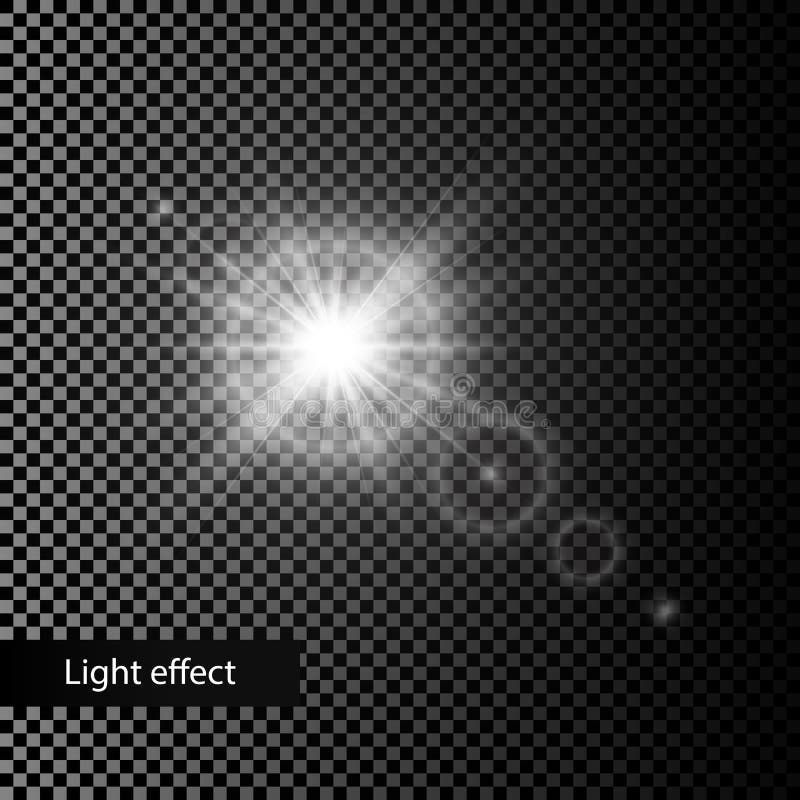 Light Effects with Transparency Isolated on Plaid Vector Background ...