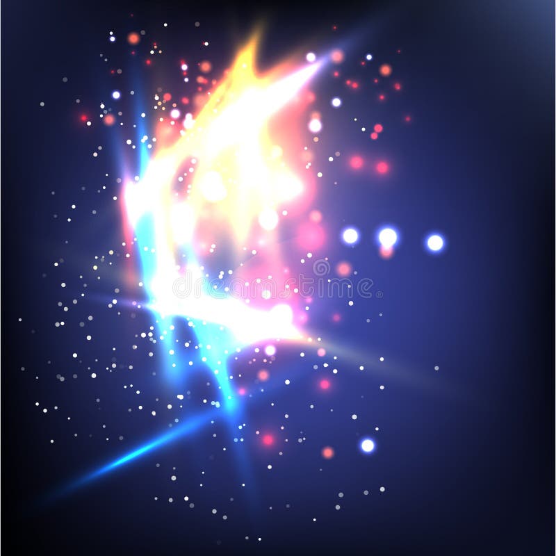 Light Effects. Vector Illustration for Your Artwork, Party Flyers ...