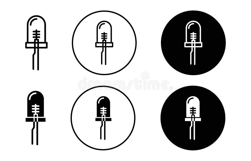 Light emitting diode icon stock vector. Illustration of equipment ...