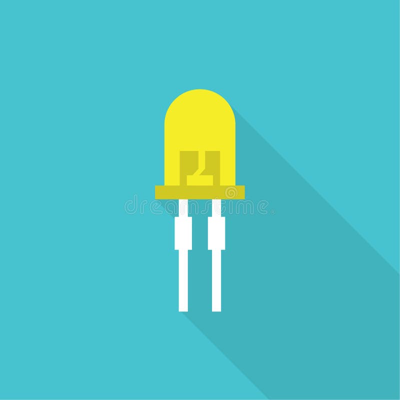 Light Emitting Diode. Vector Stock Vector - Illustration of icon ...