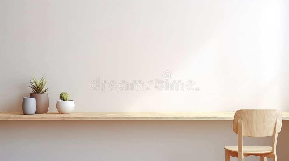 Light empty study table stock illustration. Illustration of simple ...