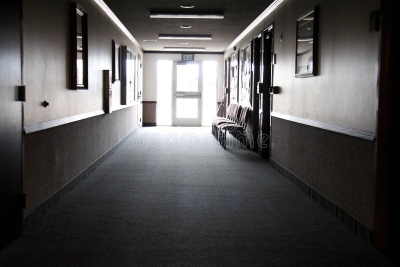 Light at the End of the Hallway Stock Image - Image of life, door: 38861745