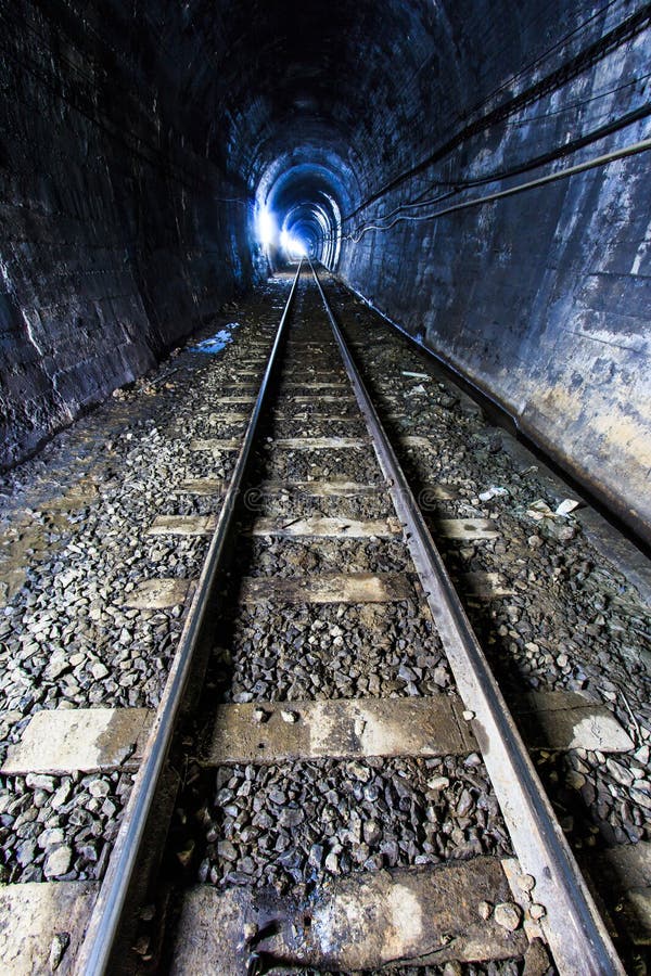Light at the End of Railroad Tunnel Stock Photo - Image of exit, life ...
