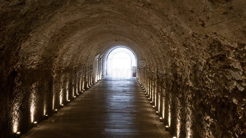 Light at the End of a Tunnel, Illuminating the Way Stock Image - Image ...
