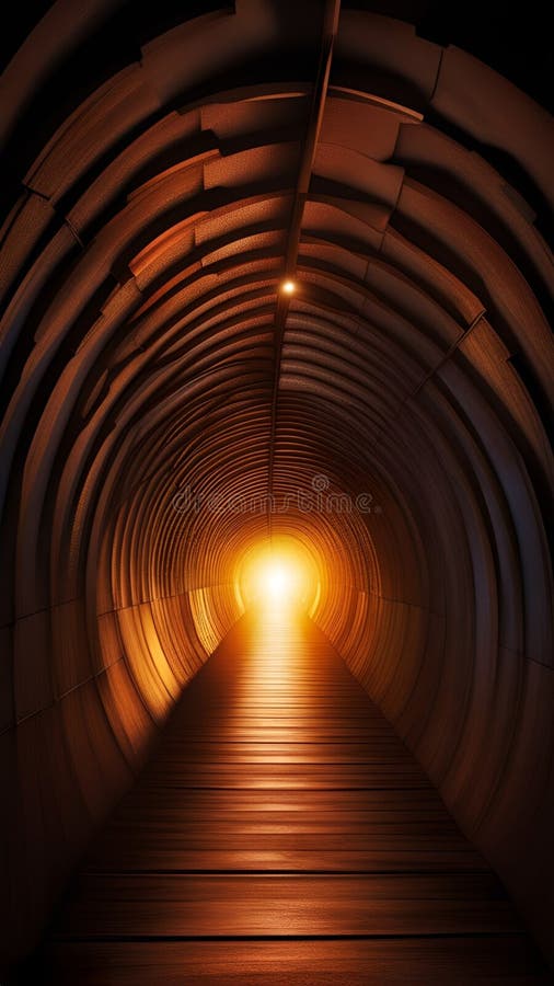 A Light at the End of the Tunnel Road Pavement Pathway Stock ...