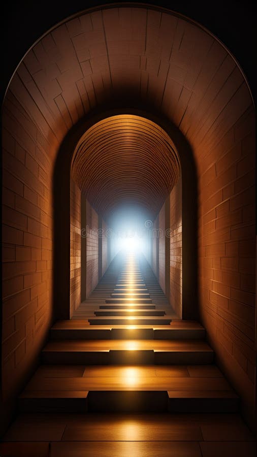 A Light at the End of the Tunnel Road Pavement Pathway Stock ...