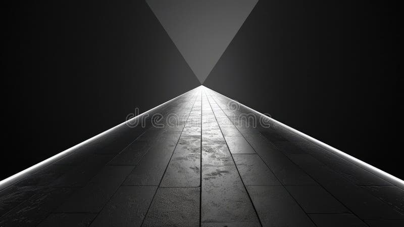 Light at End of Walkway stock image. Image of hallway - 376544825