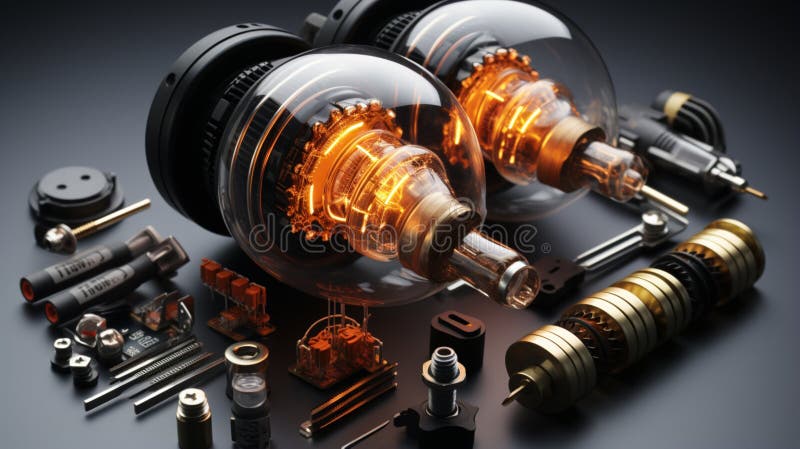 Light Engineering Components Stock Illustration - Illustration of ...