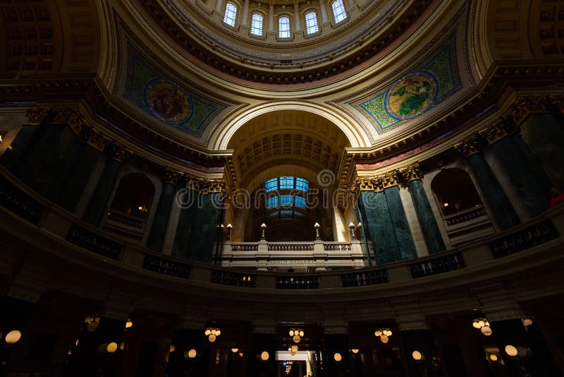 Light entering the rotunda stock image. Image of interior - 141047943