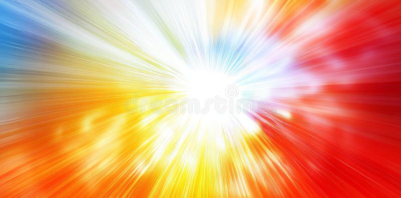Light Explosion Line Art Illustration with Glowing Particles and Lines ...