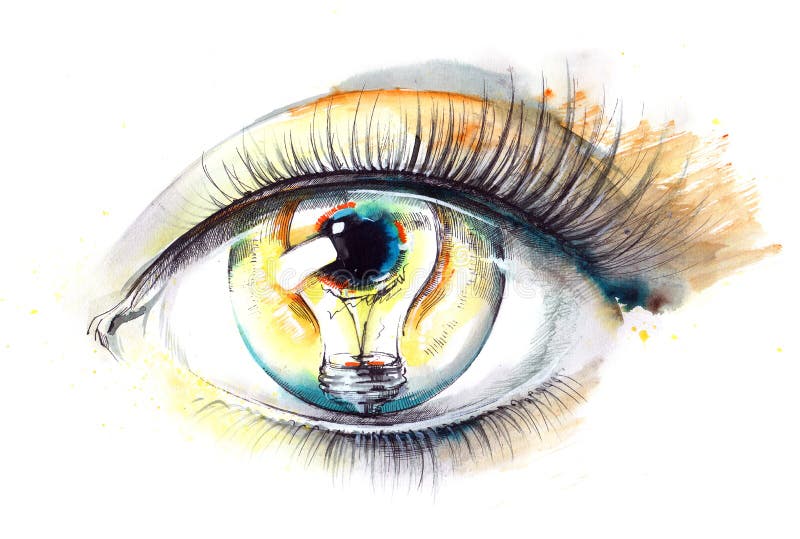 Light in eye stock illustration. Illustration of forward - 69482221