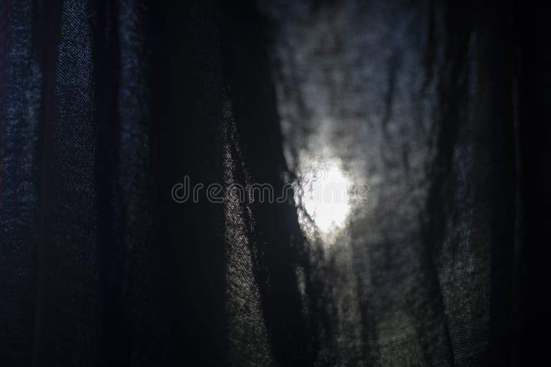 Light through Fabric. Curtain on Window Stock Image - Image of material ...