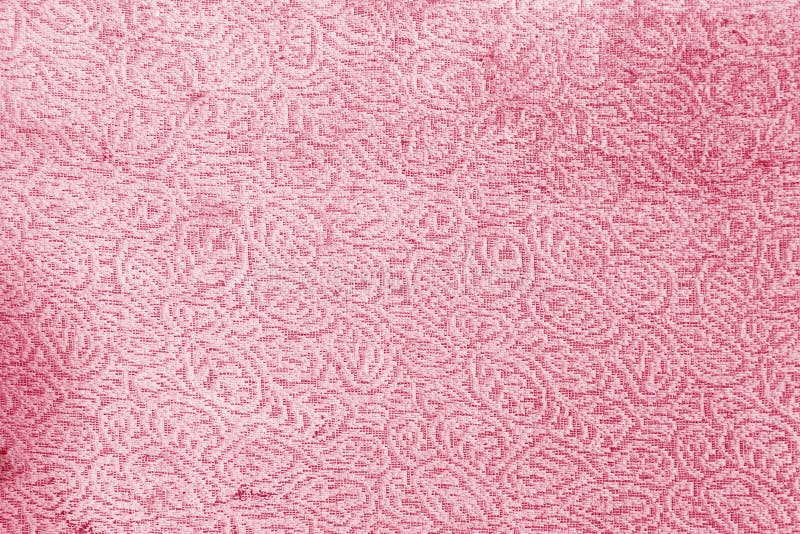 Light Fabric with Pattern, Tinted in Trend Color of 2023. Sample of Old ...