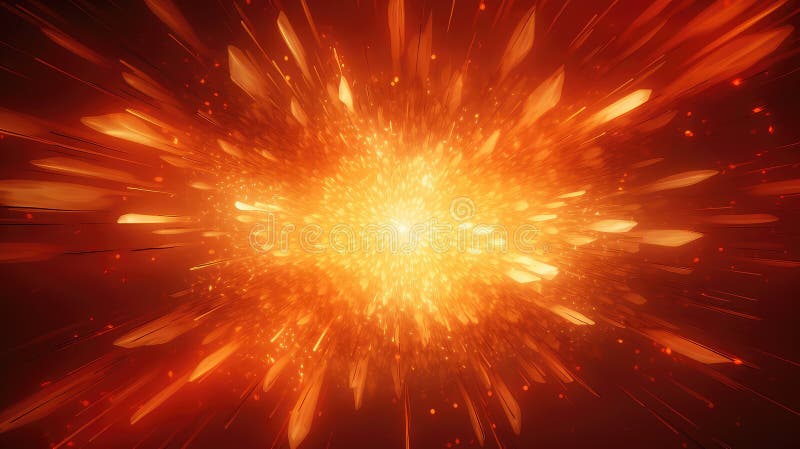 Light fiery particle burst stock illustration. Illustration of flash ...
