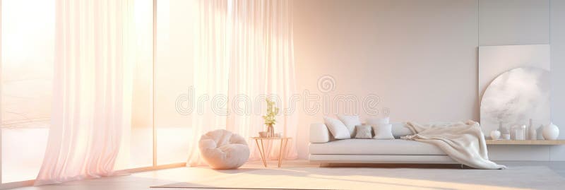 Light-filled Room Concept, Using White and Silver Satin Texture for an ...