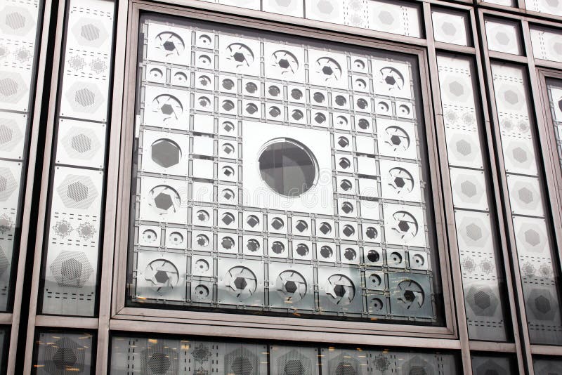 Light Filtering by Apertures. Architectural Detail. Stock Photo - Image ...