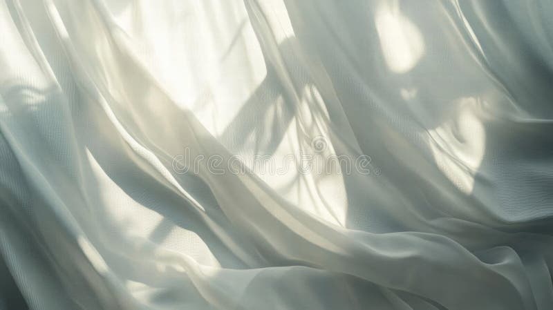 Light Filtering through Sheer White Fabric Stock Image - Image of ...