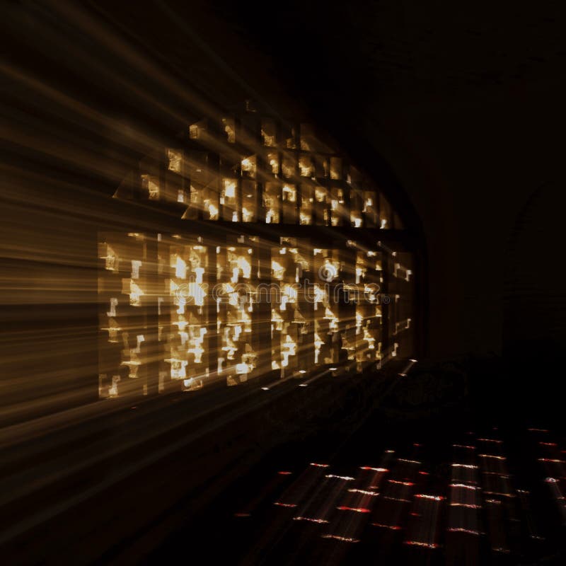 Dappled Light and Shinny Lines Stock Image - Image of emitting, room ...