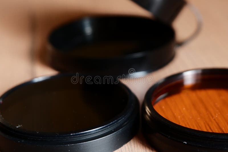 Light Filters for an Old Camera Stock Image - Image of accessories ...