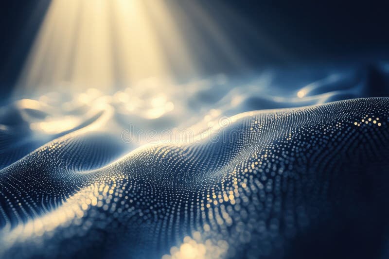 Light Filters through Water Surface Creating Ethereal Patterns and ...