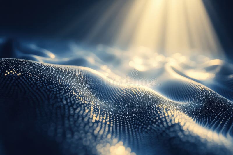 Light Filters through Water Surface Creating Ethereal Patterns and ...
