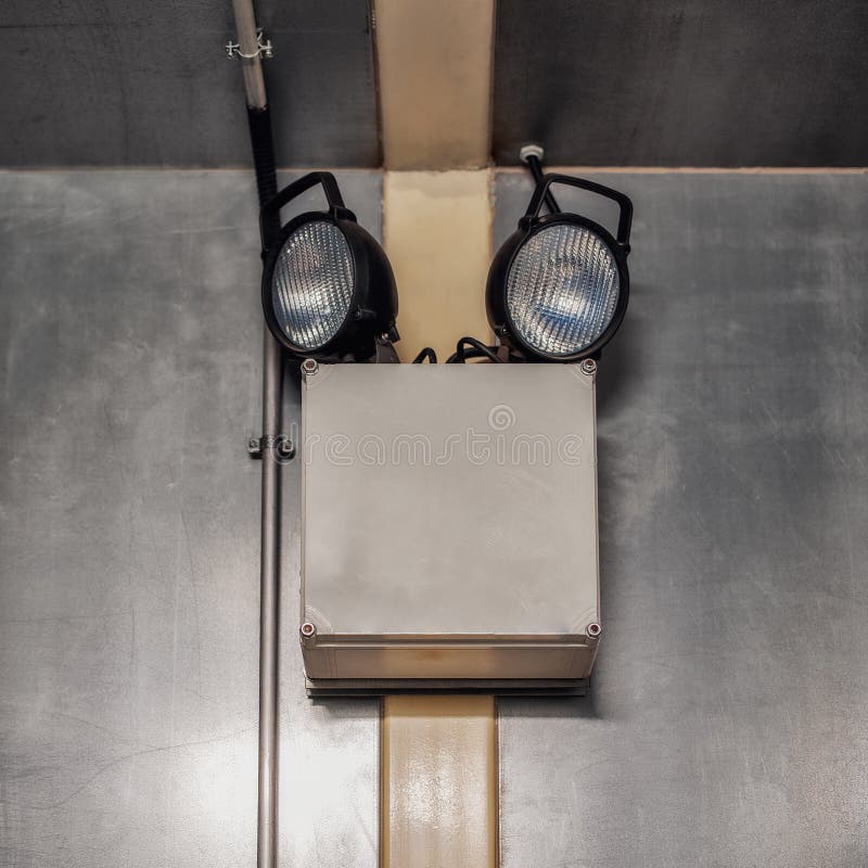 Light Fire Alarm System Under the Ceiling of the Production Room Stock ...