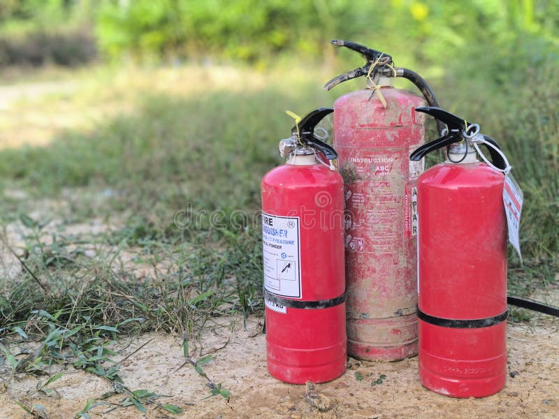 Light Fire Extinguisher in Preparation for Fire Emergency Response ...