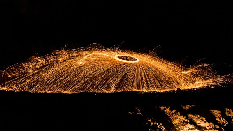 Light fire Spin stock image. Image of spinning, spiral - 55141271